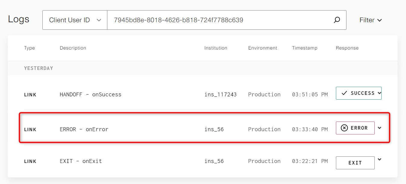 Self-serve troubleshooting Plaid developer dashboard – Codat